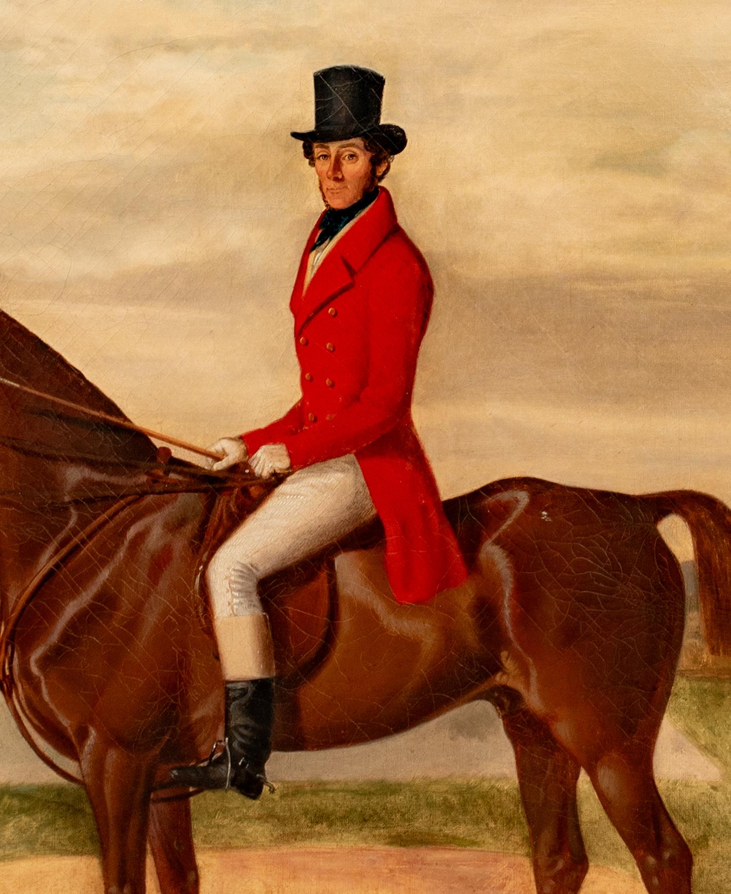 Unknown - Hunting Portrait Of Lord Robert Short Of Solihull Manor and ...