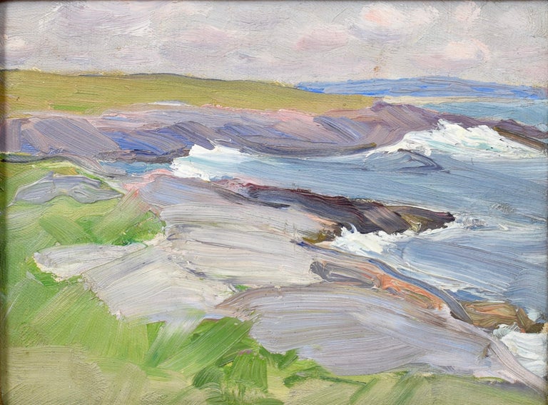 Unknown - Impressionist Coastal Beach Painting at 1stDibs