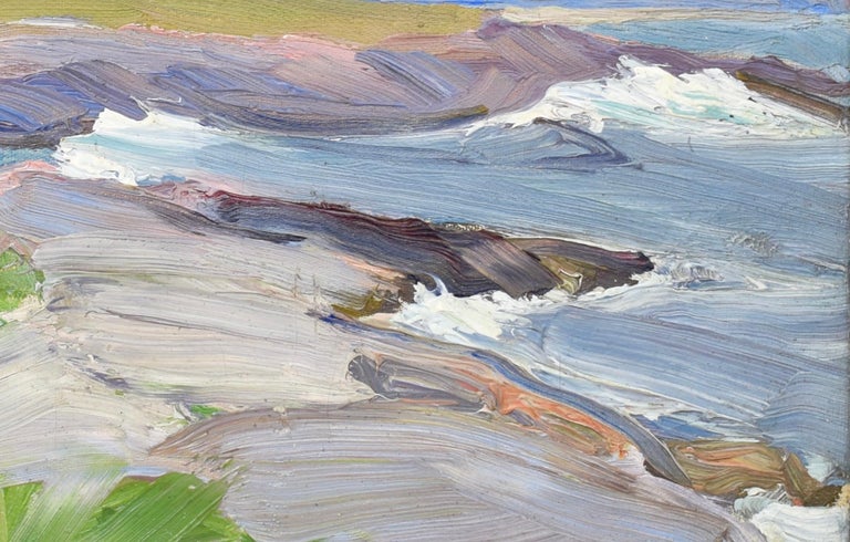 Unknown - Impressionist Coastal Beach Painting at 1stDibs