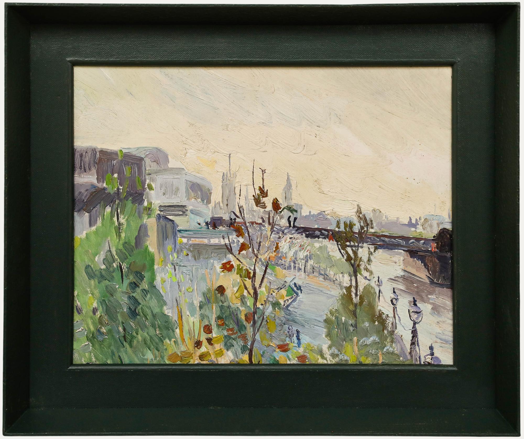Pietro Sansalvadore - Impressionist mid century view of Hammersmith ...