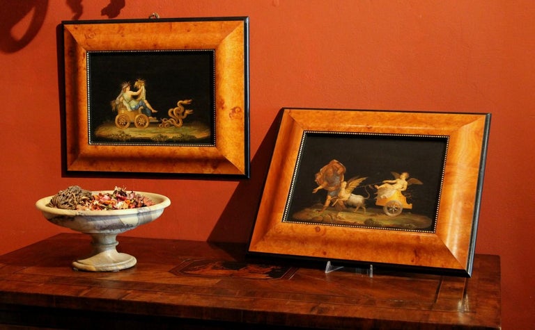 Unknown - Italian Tempera on Wood Panels Mythological Paintings ...