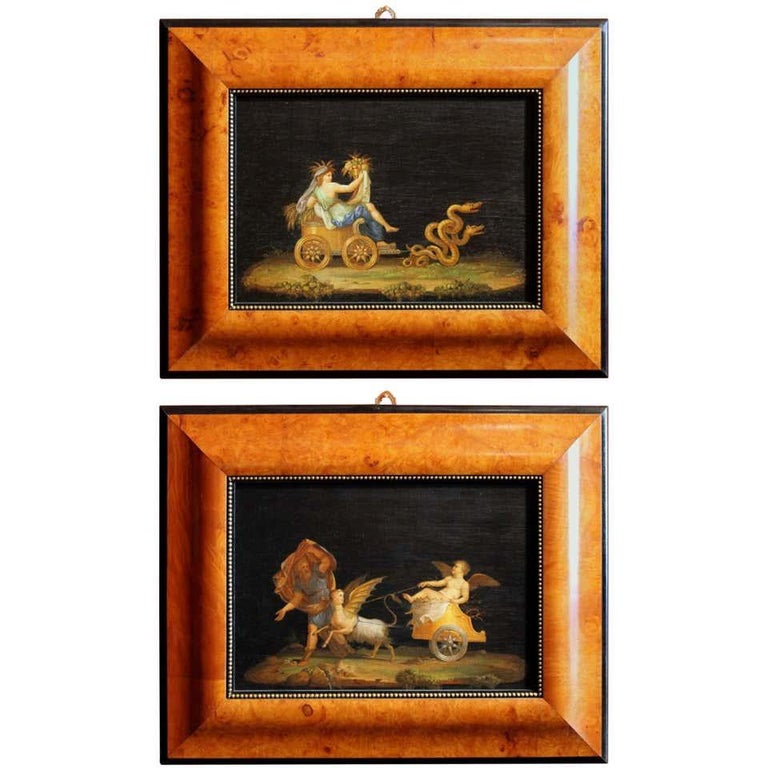 Unknown - Italian Tempera on Wood Panels Mythological Paintings ...