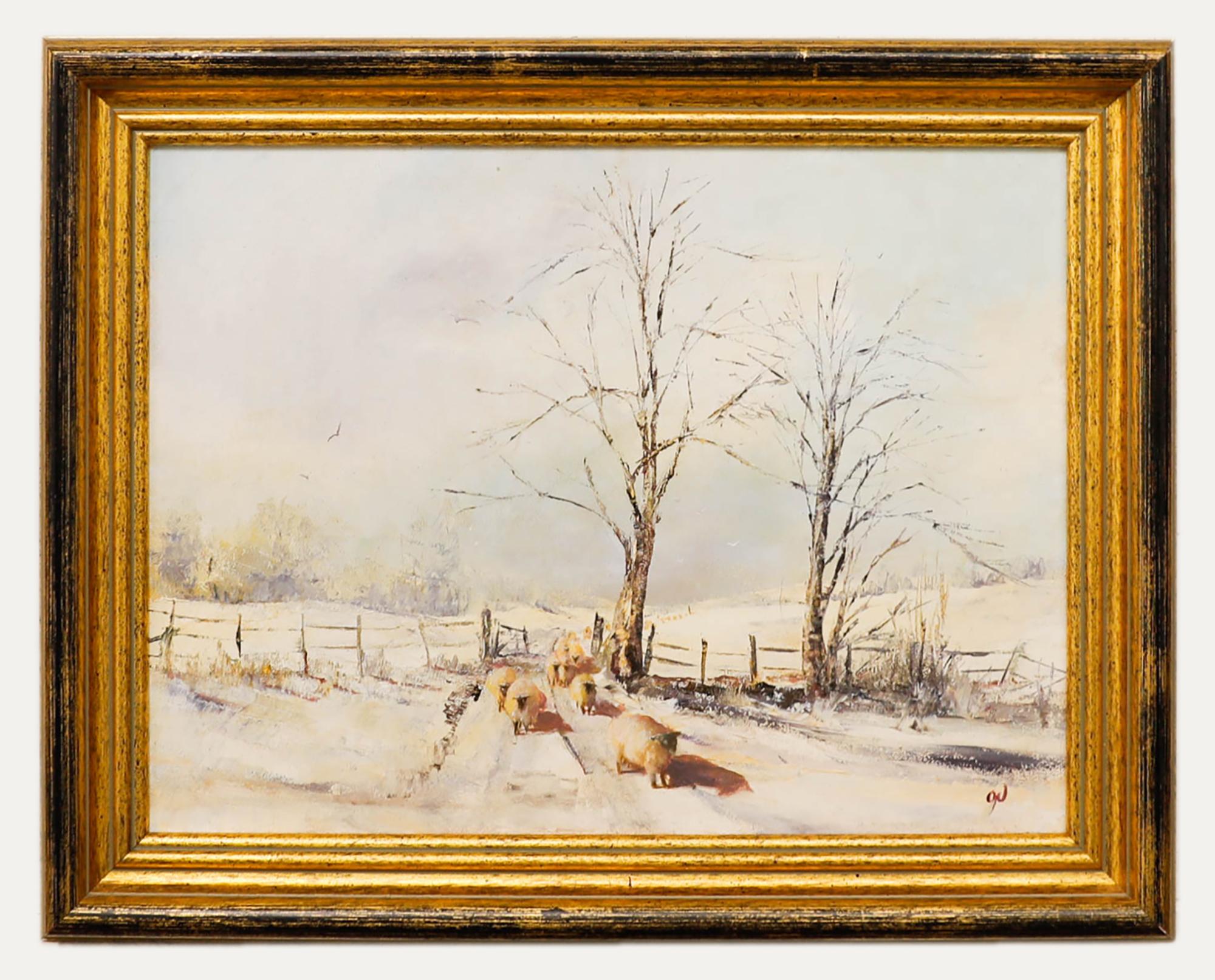 Peter Brannan - ORIGINAL English Mid 20th Century IMPRESSIONIST WINTER ...