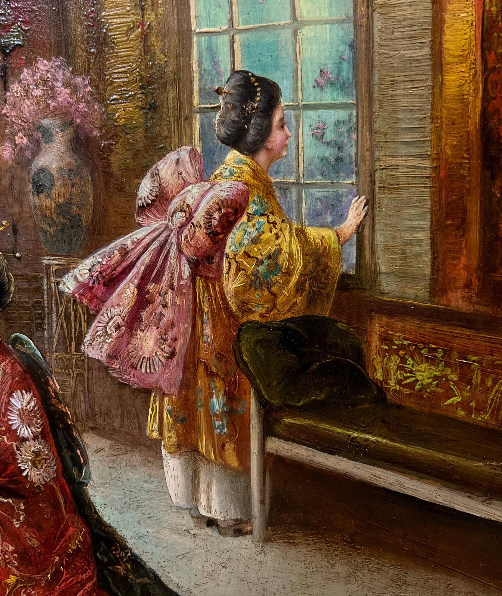 Unknown - Japanese Court Ladies Painting Vases by R. Yoshida (Japan ...