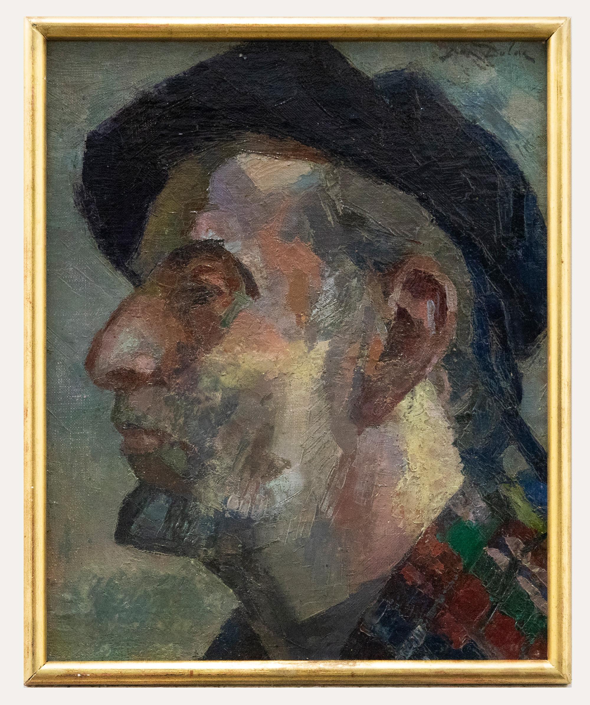 Unknown - Jean Dulac (1902-1968) - 1958 Oil, Autoportrait Au Beret For ...
