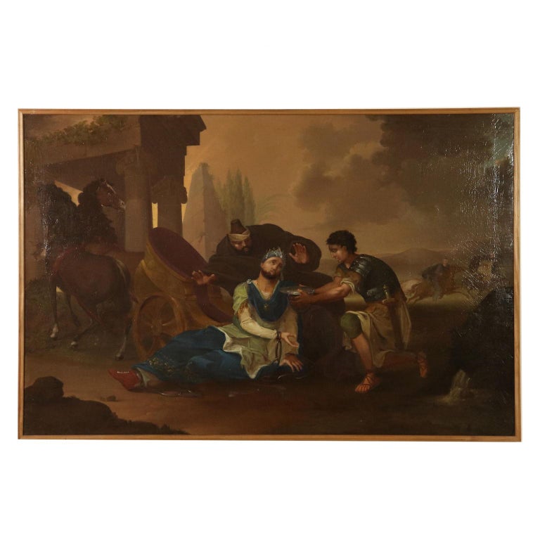 Unknown - King Darius' Death Oil on Canvas Late 1800s Italian Painting ...