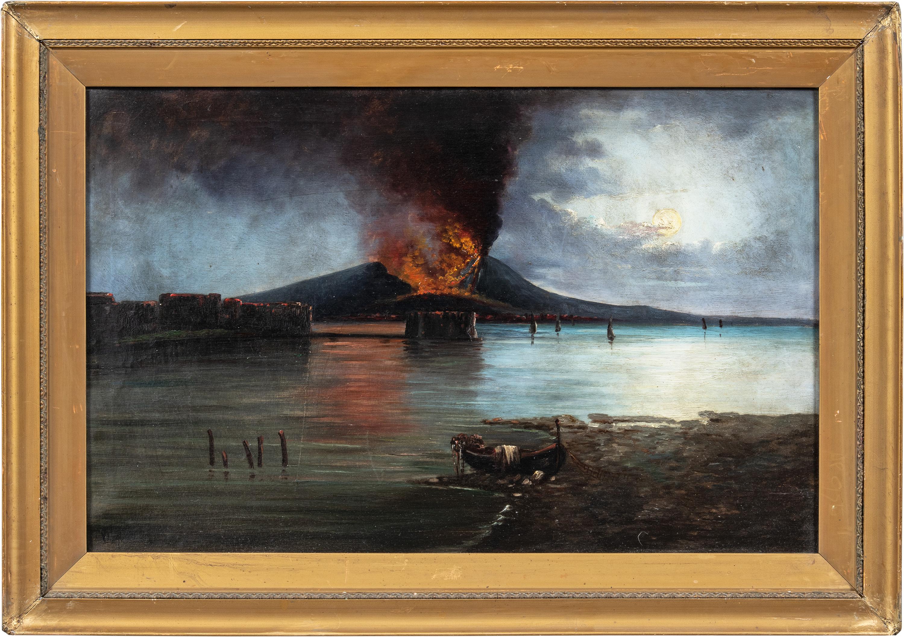 Unknown - Landscape painter in Naples - 19th century Italian painting ...