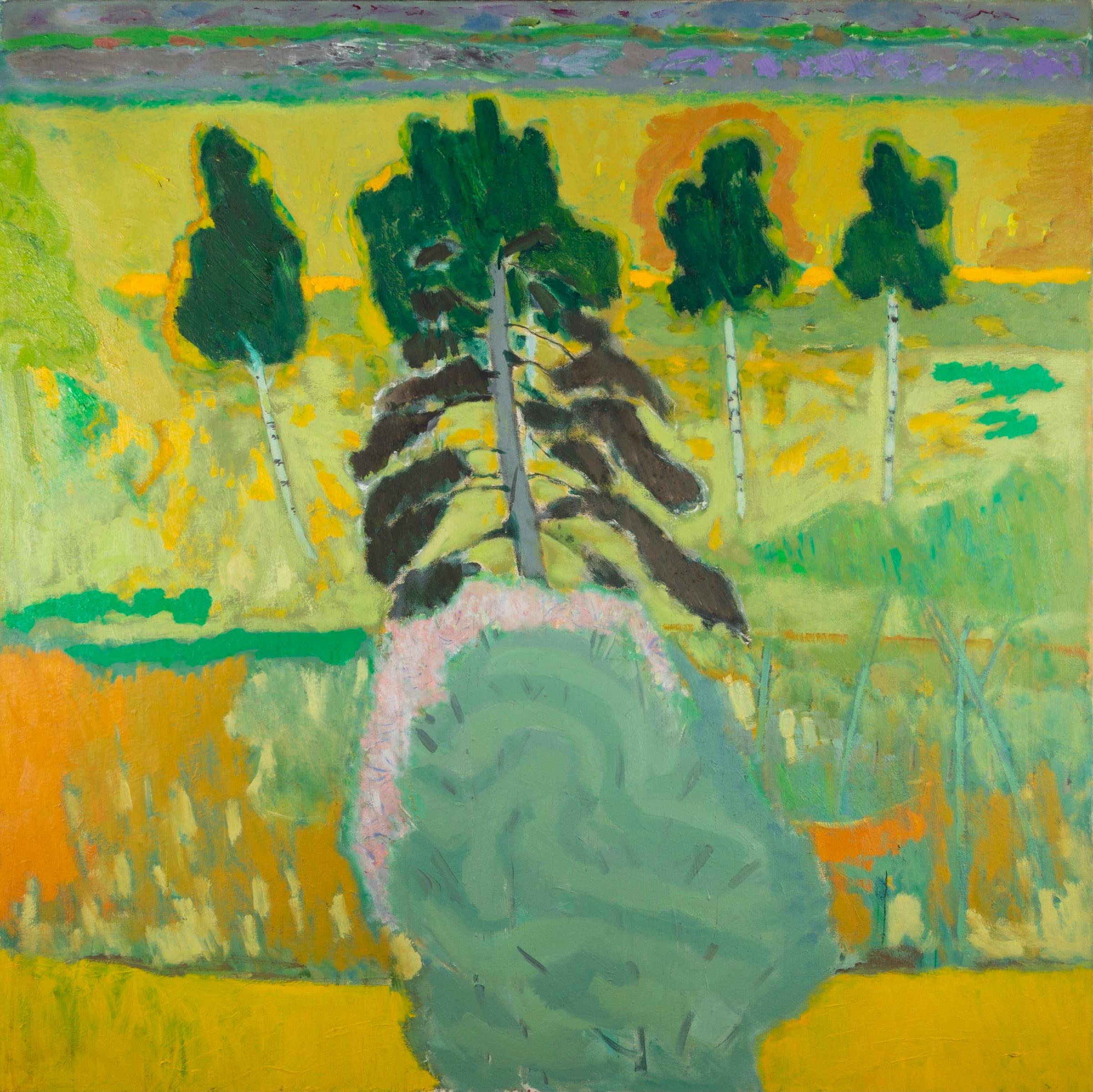 Unknown - Landscape with Dark Trees, Oil on Canvas Painting by David ...