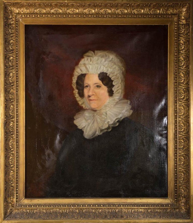 Unknown - Large American School Mid 19th Century Oil - Portrait of a ...