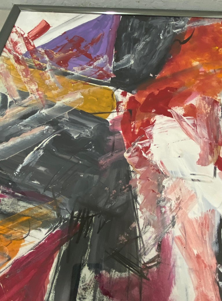 Unknown - Large Scale Late 20th Century Abstract Painting C.1986 For ...