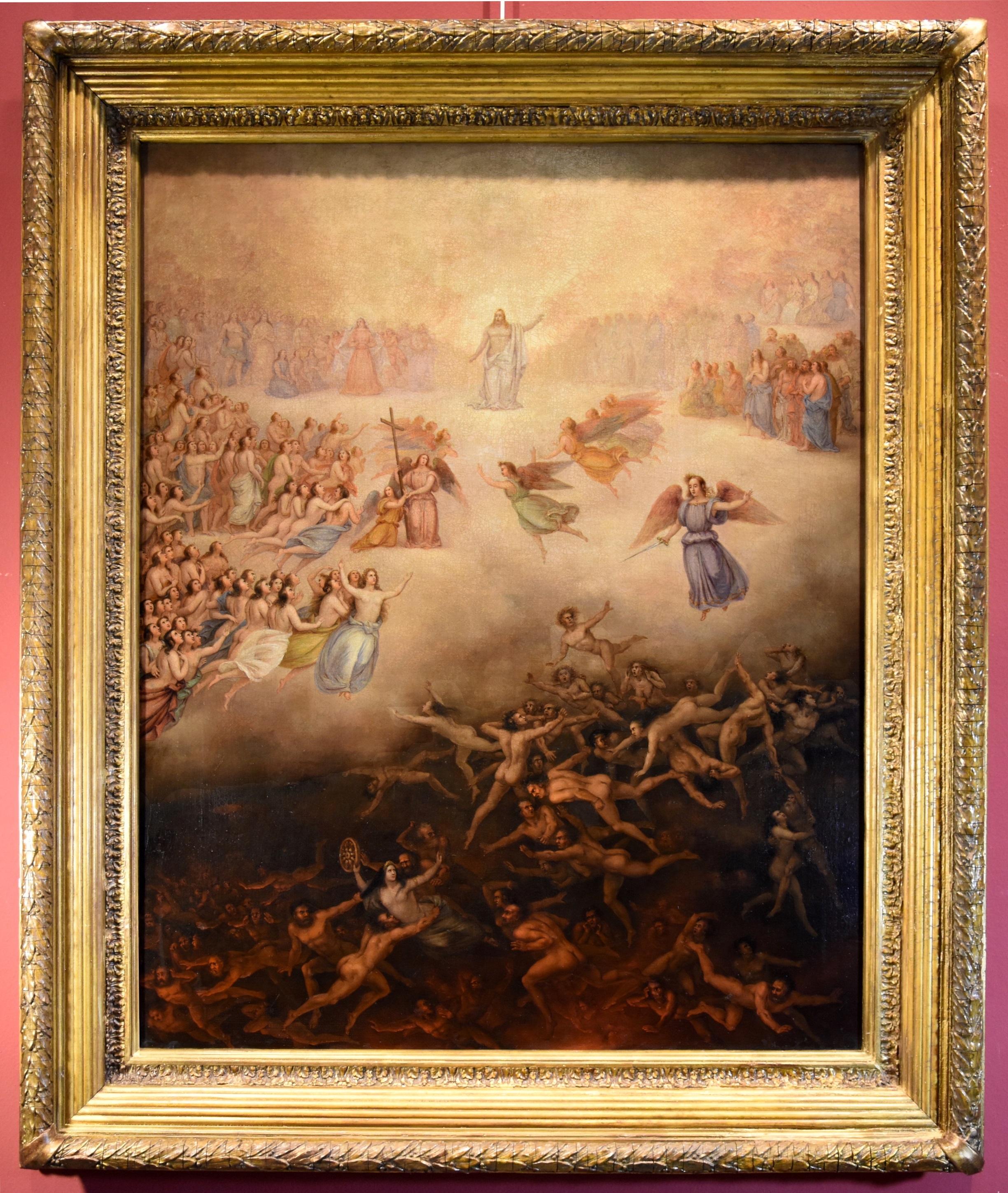 Unknown - Last Judgement Paint 18th Century Oil on canvas Roman School ...