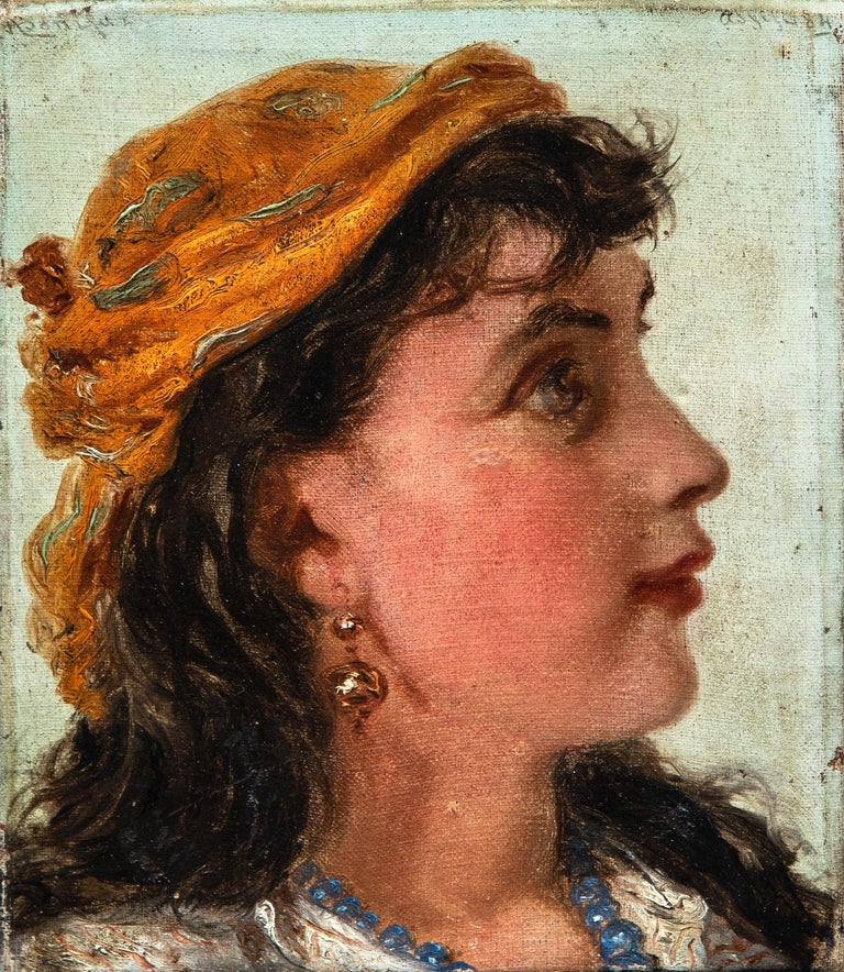 Unknown - Late 19th century Italian figure painting - Your woman - Oil ...