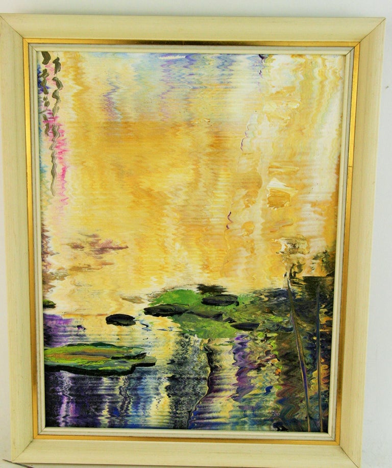 Unknown - Lilly Pond Abstract Landscape #3 at 1stDibs