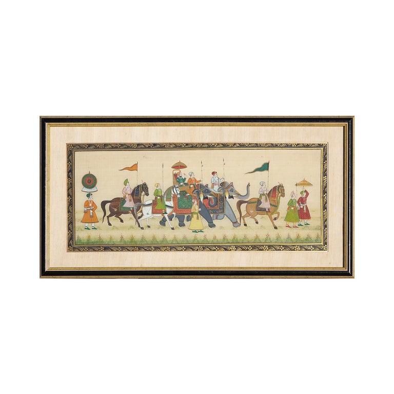 Unknown - Long Colorful Indian Rajasthani Royal Procession Folk Art ...