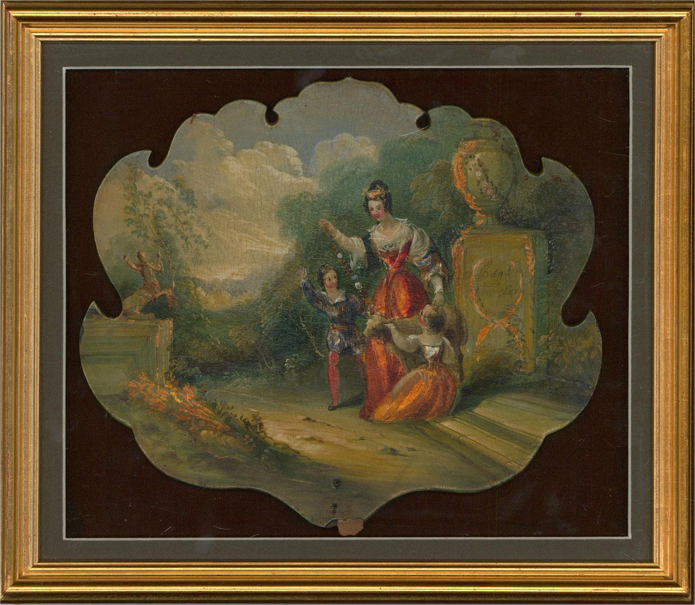 Antique Face Screens - 4 For Sale on 1stDibs