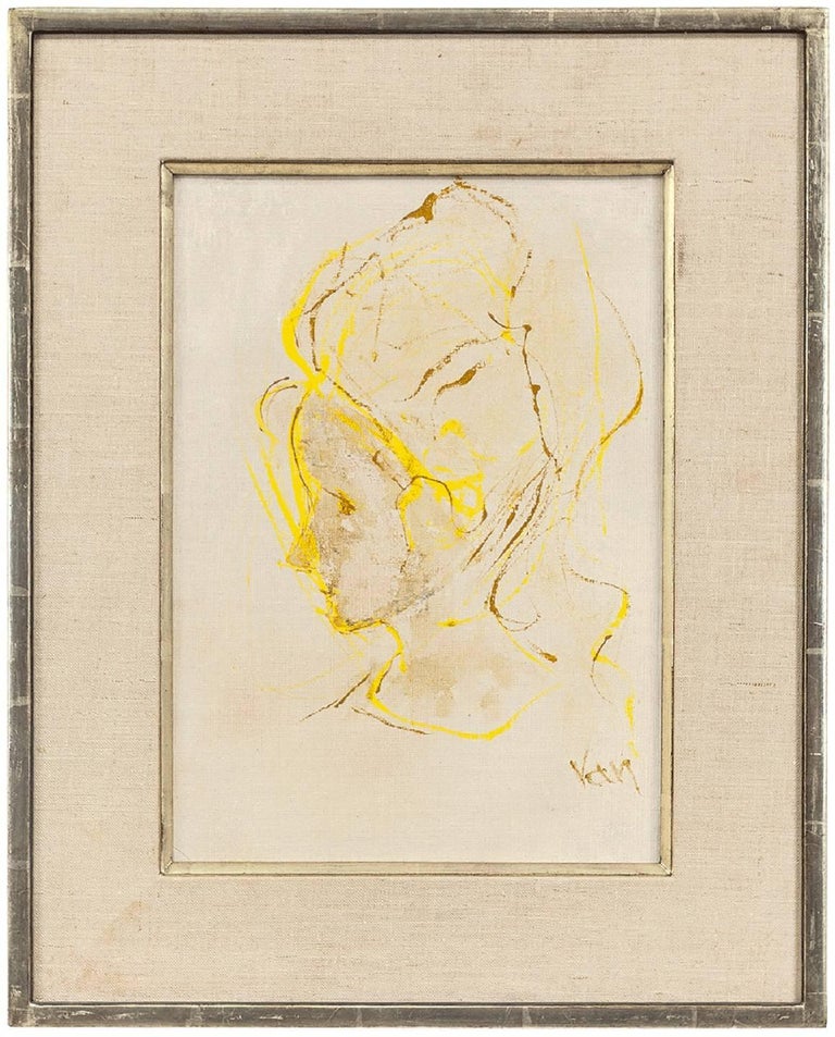 Unknown - Manner of Marcel Vertes Portrait of a Lady Oil Painting For ...