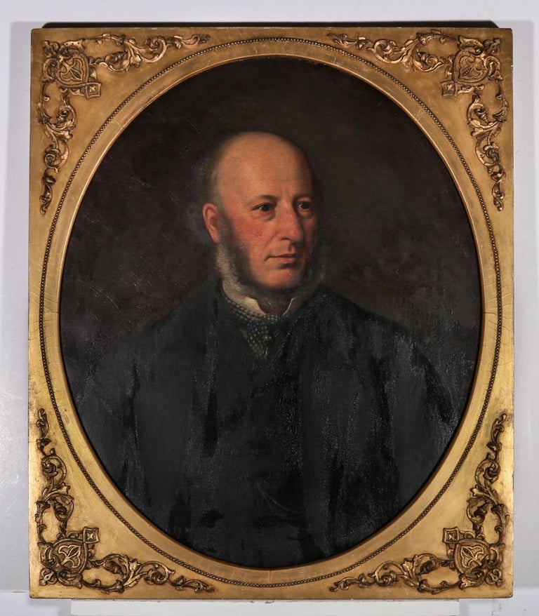 Unknown - Mid 19th Century Oil - Portrait of James Addy For Sale at 1stDibs
