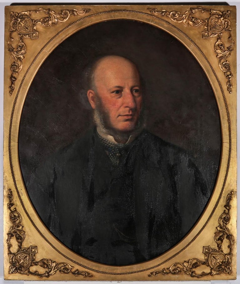 Unknown - Mid 19th Century Oil - Portrait of James Addy For Sale at 1stDibs