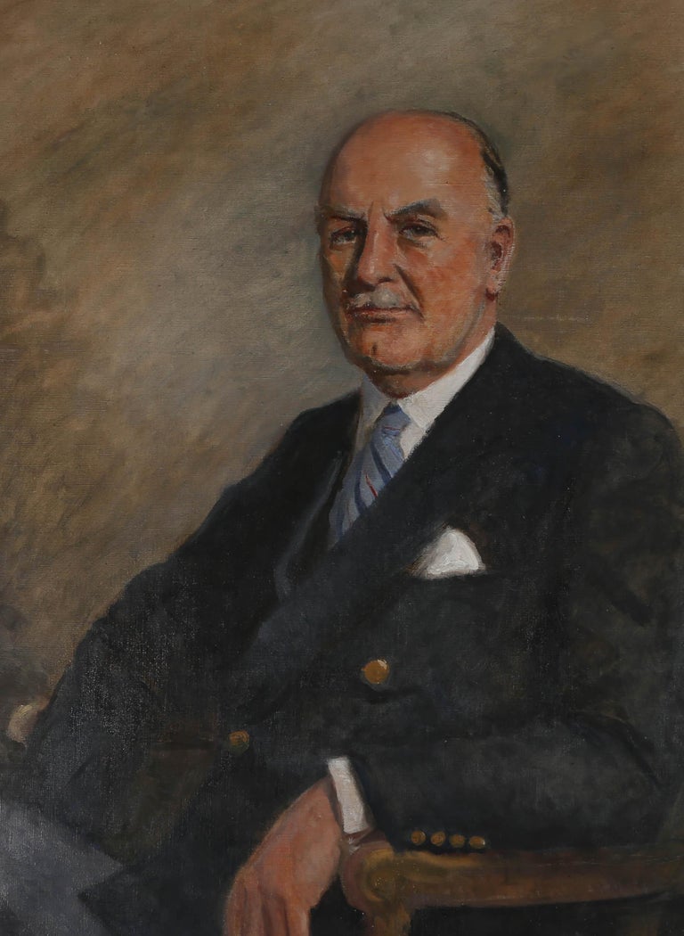Unknown - Mid 20th Century Oil - Portrait of a Gentleman For Sale at ...
