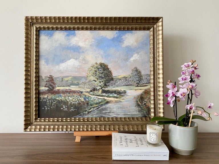 Unknown - Mid 20th Century "Springtime" Impressionist Landscape Oil ...