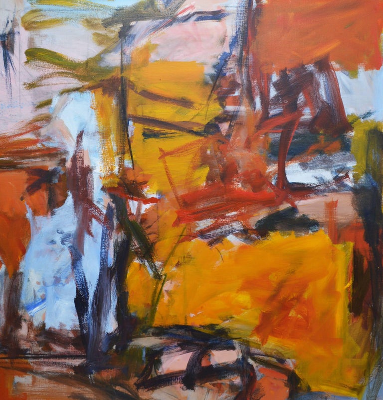 Unknown - Mid Century Modern, Large Abstract Expressionist Composition ...