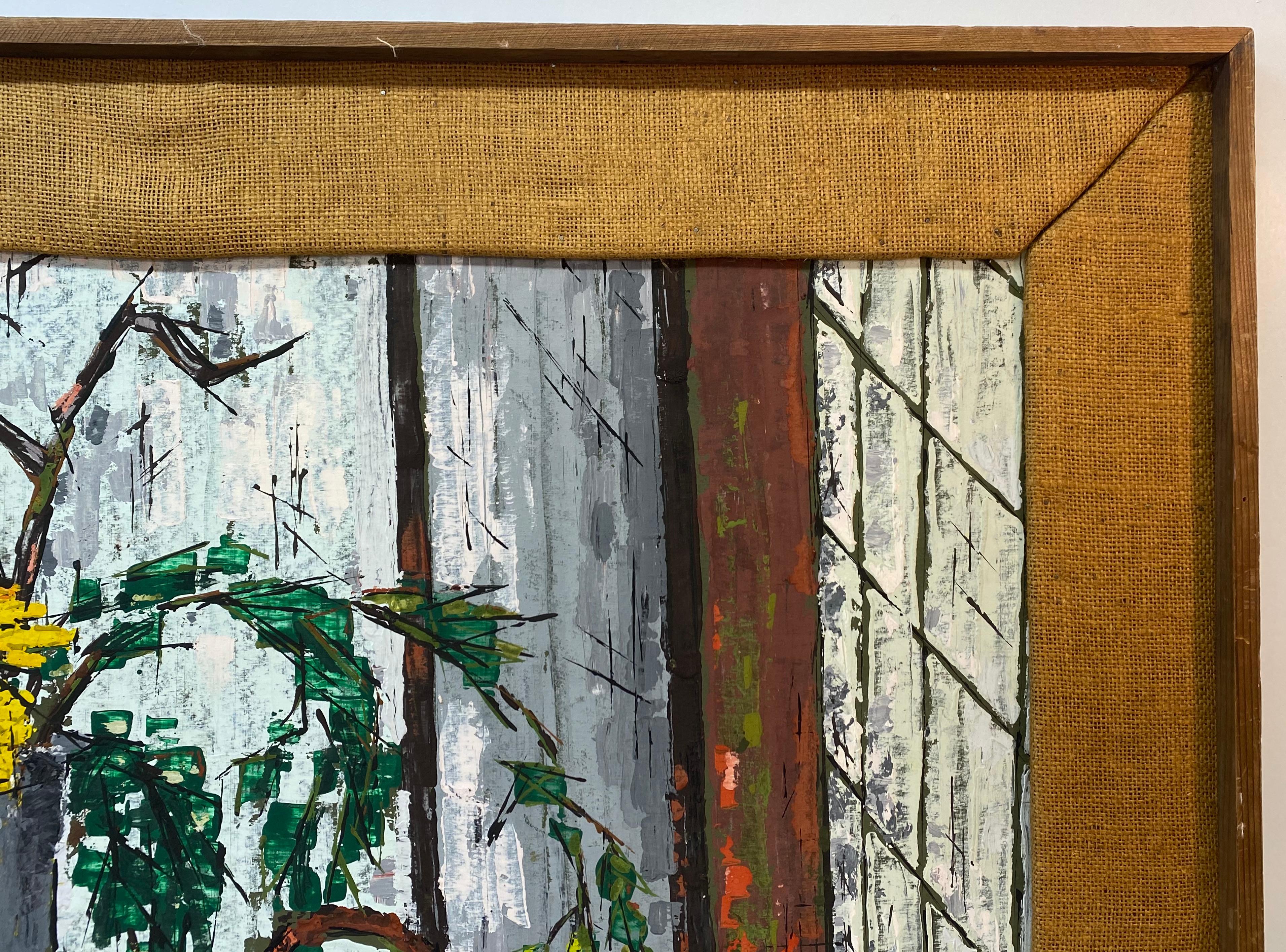 Unknown - Mid Century Modern Still Life Oil Painting C.1950s For Sale ...