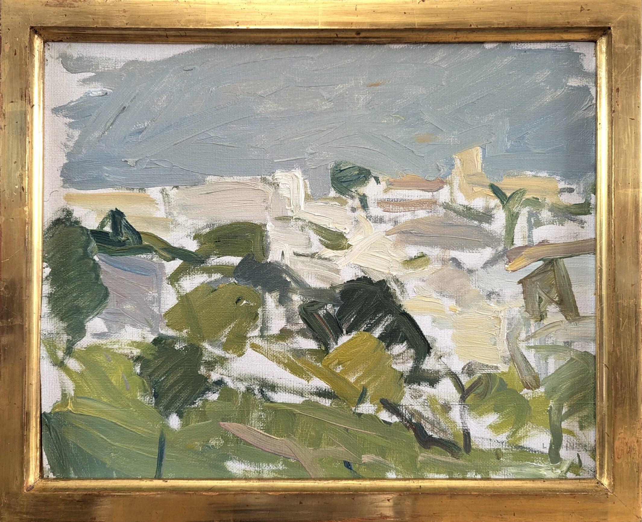 Unknown - Mid-Century Modern Swedish Abstract Landscape Oil Painting ...