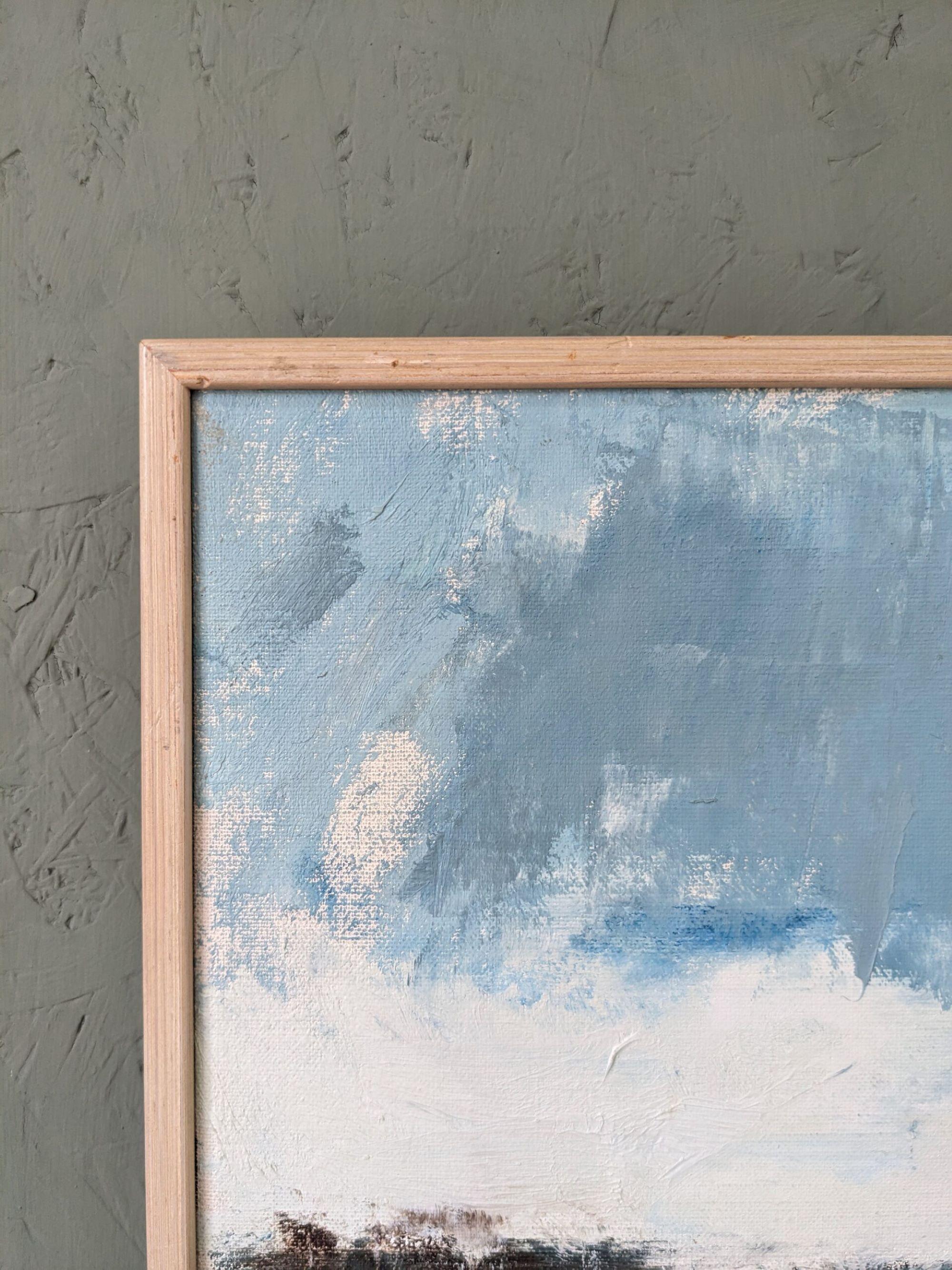 Unknown - Mid-Century Modern Swedish Abstract Landscape Oil Painting ...