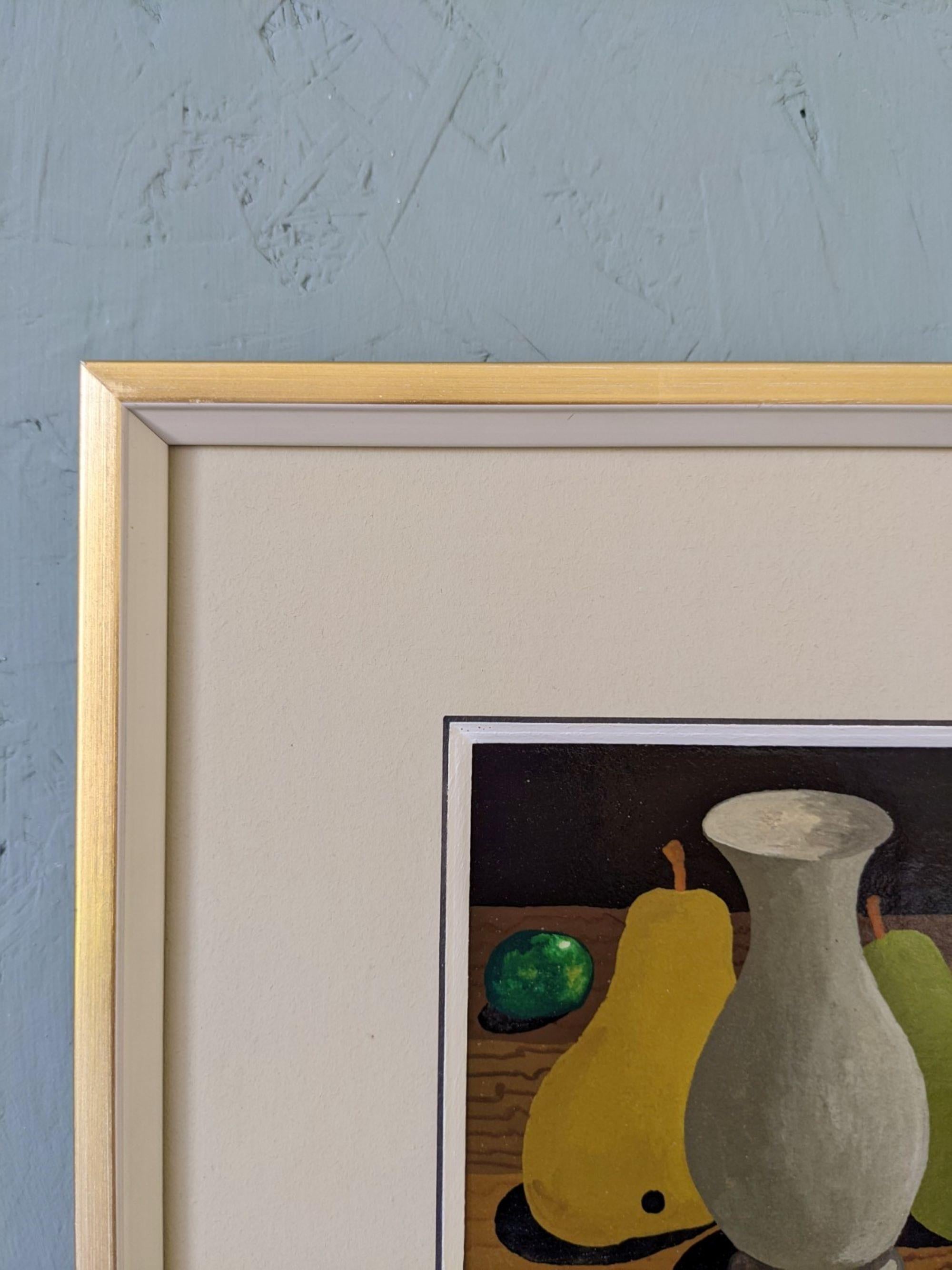 Unknown - Mid-Century Modern Swedish Still Life Oil Painting - Pears ...