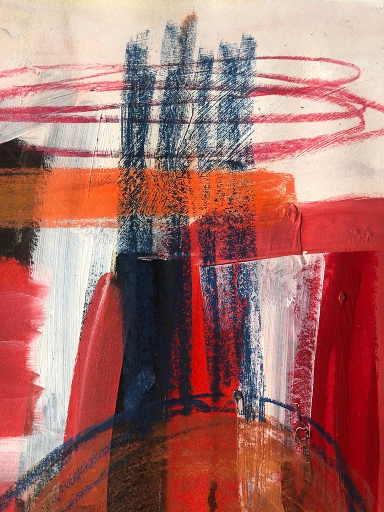Unknown - Modern British 20th Century Colourful Abstract Painting ...