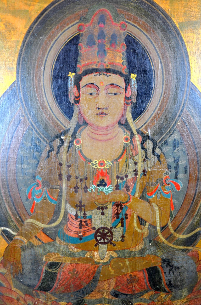 Unknown - Ausadhi Badhai (Medicine Buddha) Large Scale Painting For ...