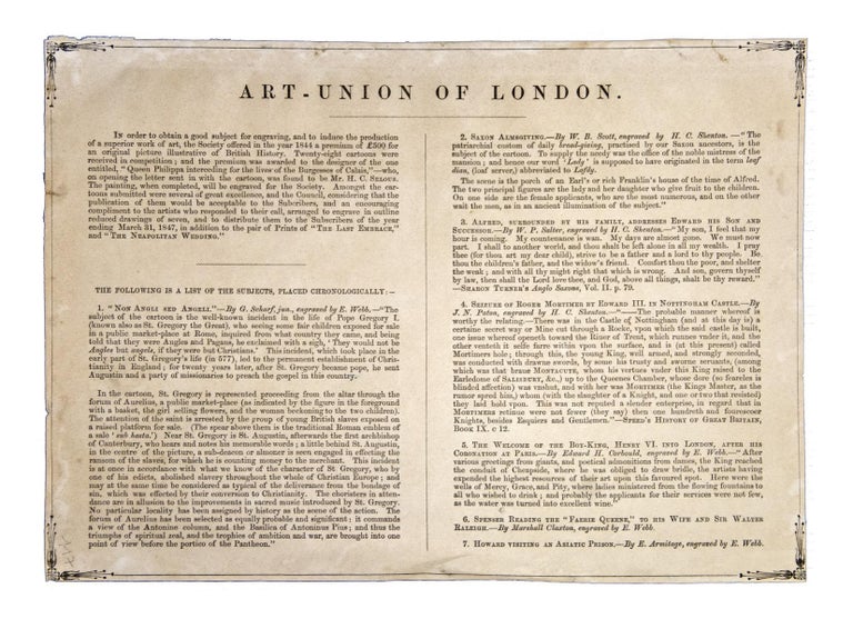 Unknown - Non Angli sed Angeli - Original Lithograph after G. Scharf ...