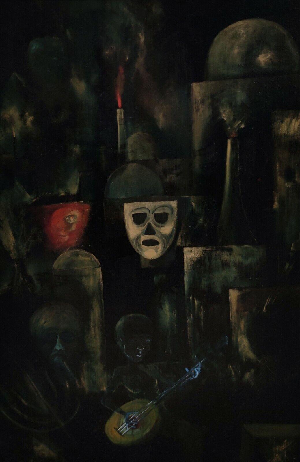 Unknown - Painting fantasy representation mask carnival For Sale at 1stDibs