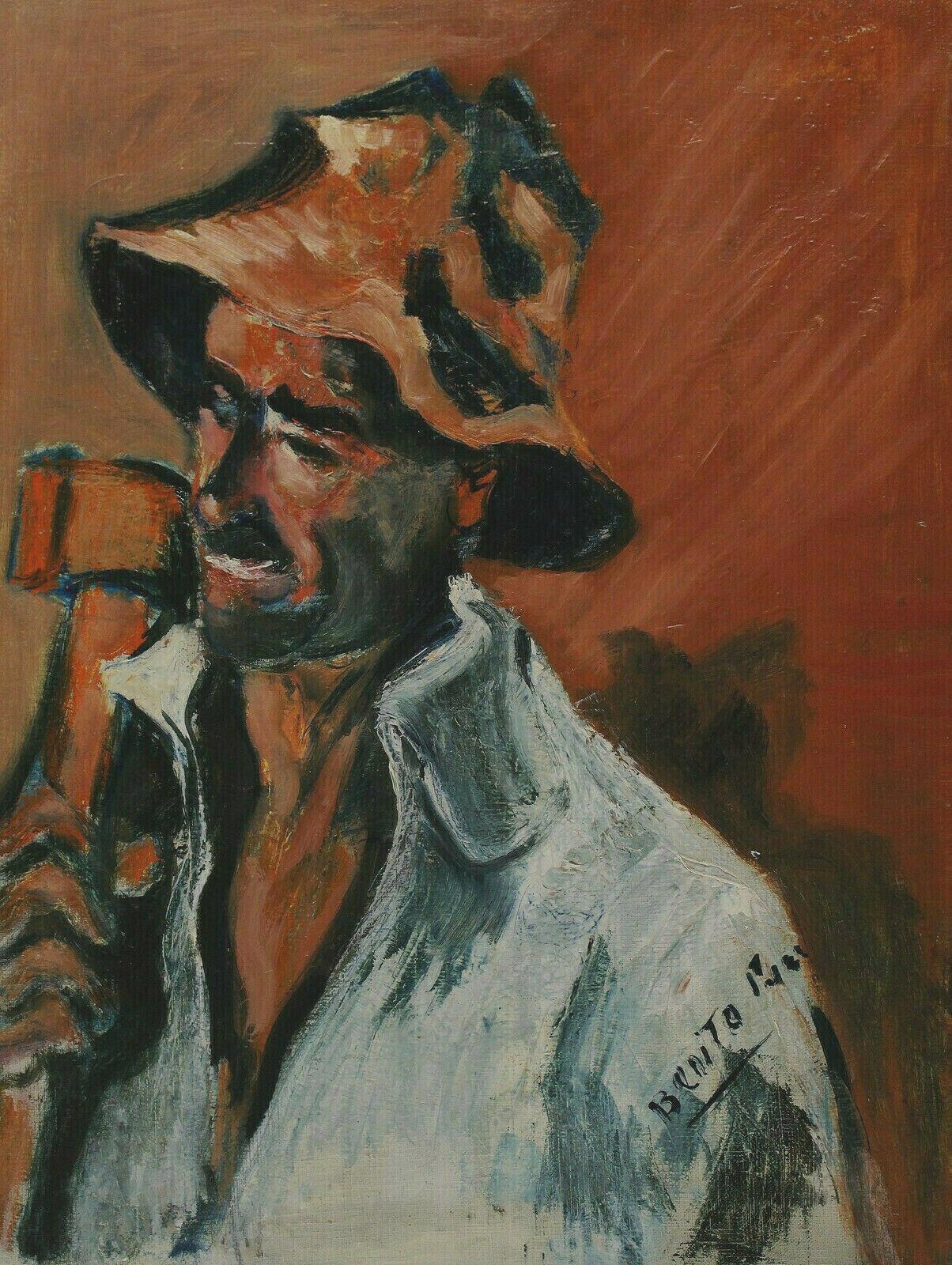 Unknown - 'Portrait of a Young Man' by Unknown Artist, circa 1950s, Oil ...