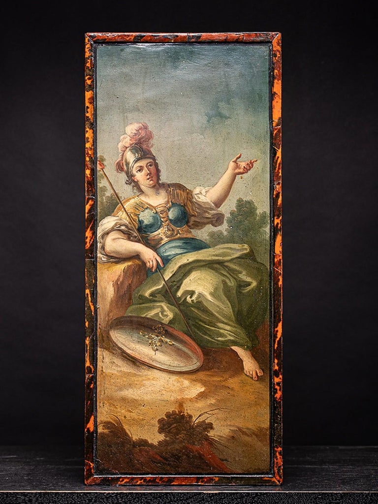 Unknown - Pallas Athéna avec lance, bouclier, écusson et plaque de ...