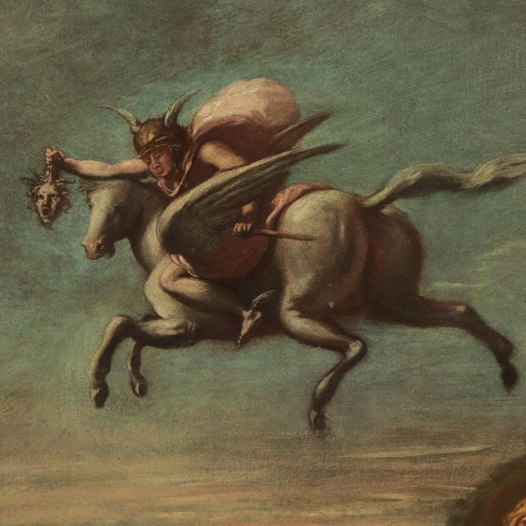 Unknown - Perseus and Andromeda, Oil on Canvas, Italian School 17th ...