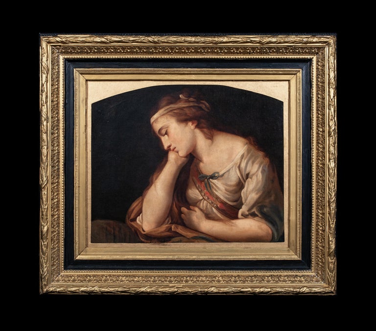 Unknown - Portrait Of A Classical Maiden, 19th Century Pre-Raphaelite School For Sale at 1stDibs