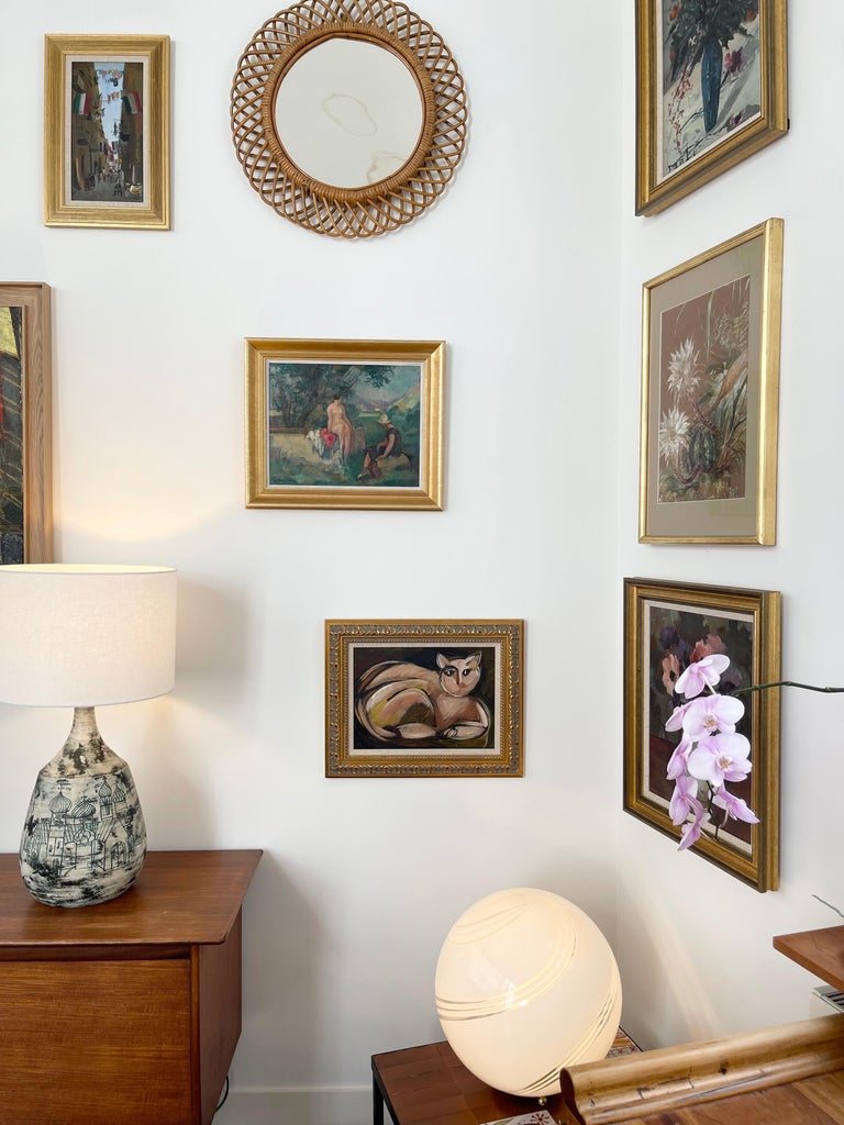 Unknown Portrait Of A Feline German School For Sale At 1stdibs