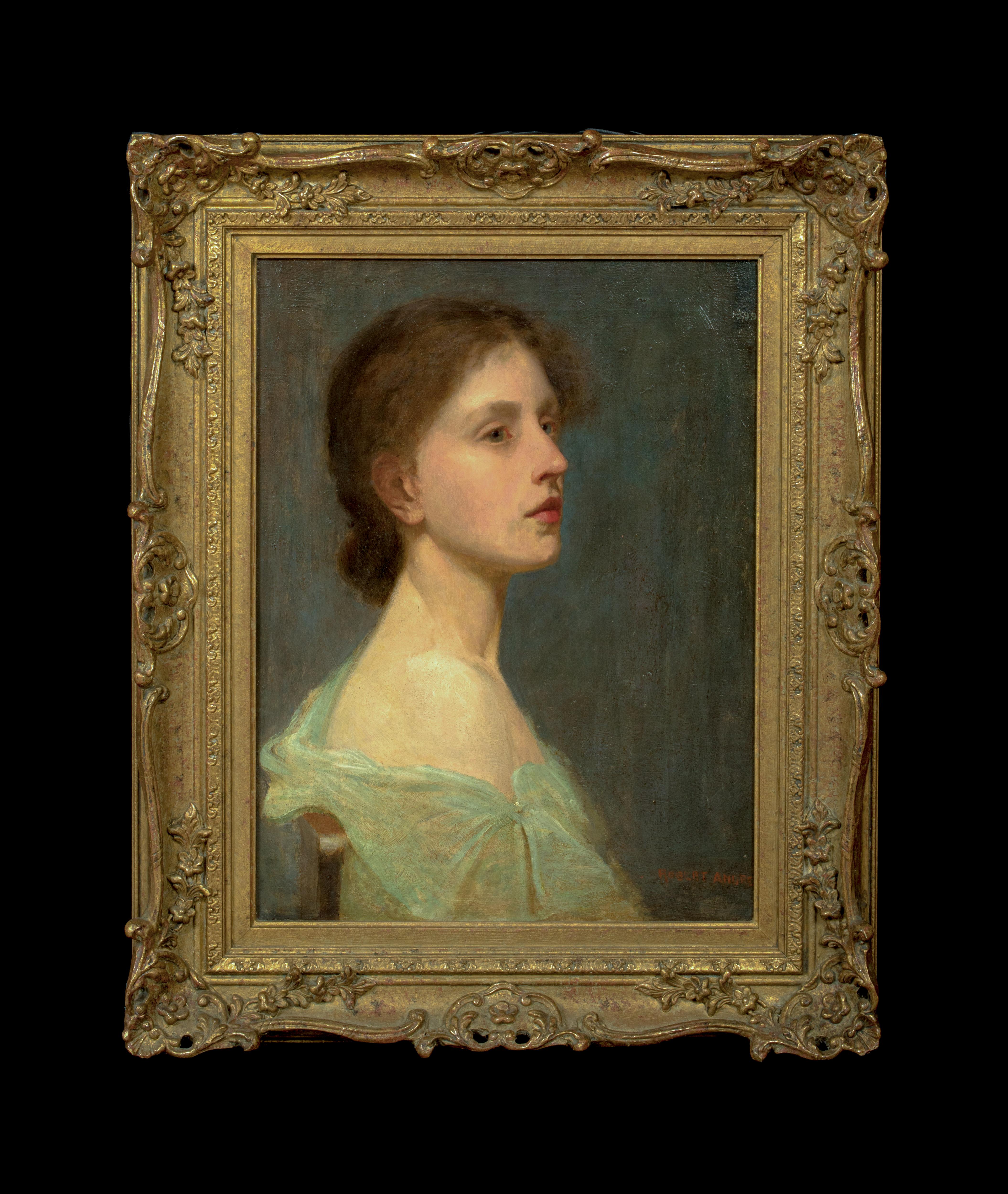 Unknown - Portrait Of A Girl, 19th Century by Robert ANDREW (19th ...