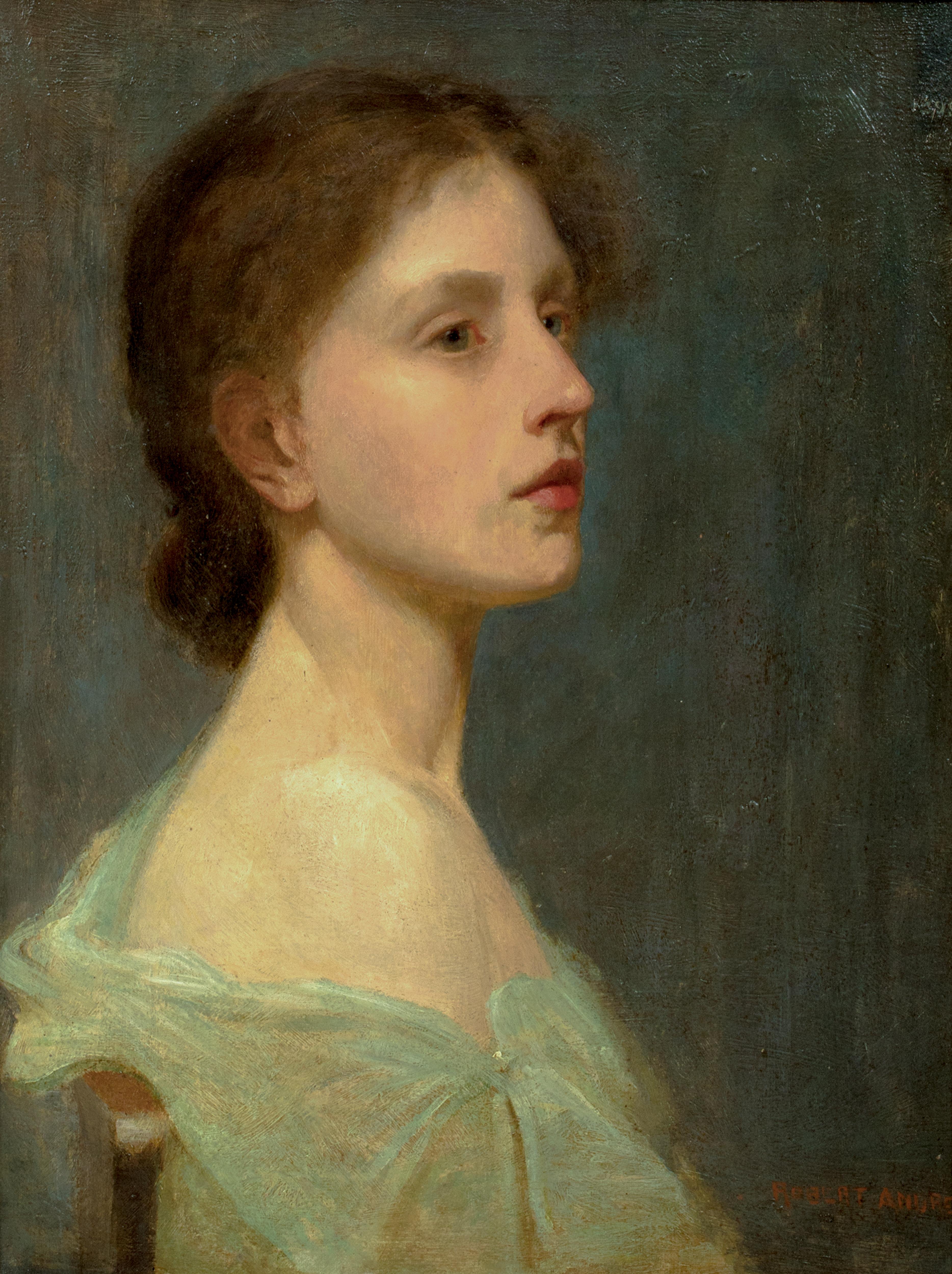 Unknown - Portrait Of A Girl, 19th Century by Robert ANDREW (19th ...