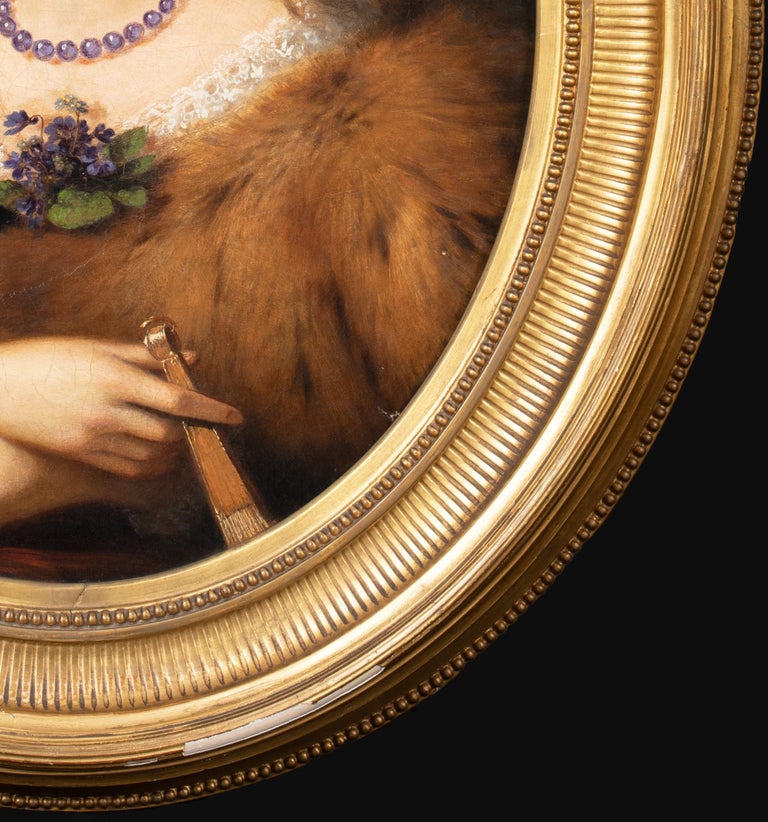 Unknown - Portrait Of A Lady, 19th Century, Vienna by Anton EBERT (1845-1896) For Sale at 1stDibs