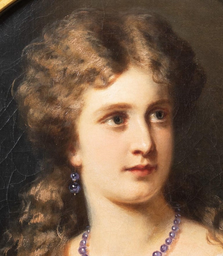 Unknown - Portrait Of A Lady, 19th Century, Vienna by Anton EBERT (1845 ...