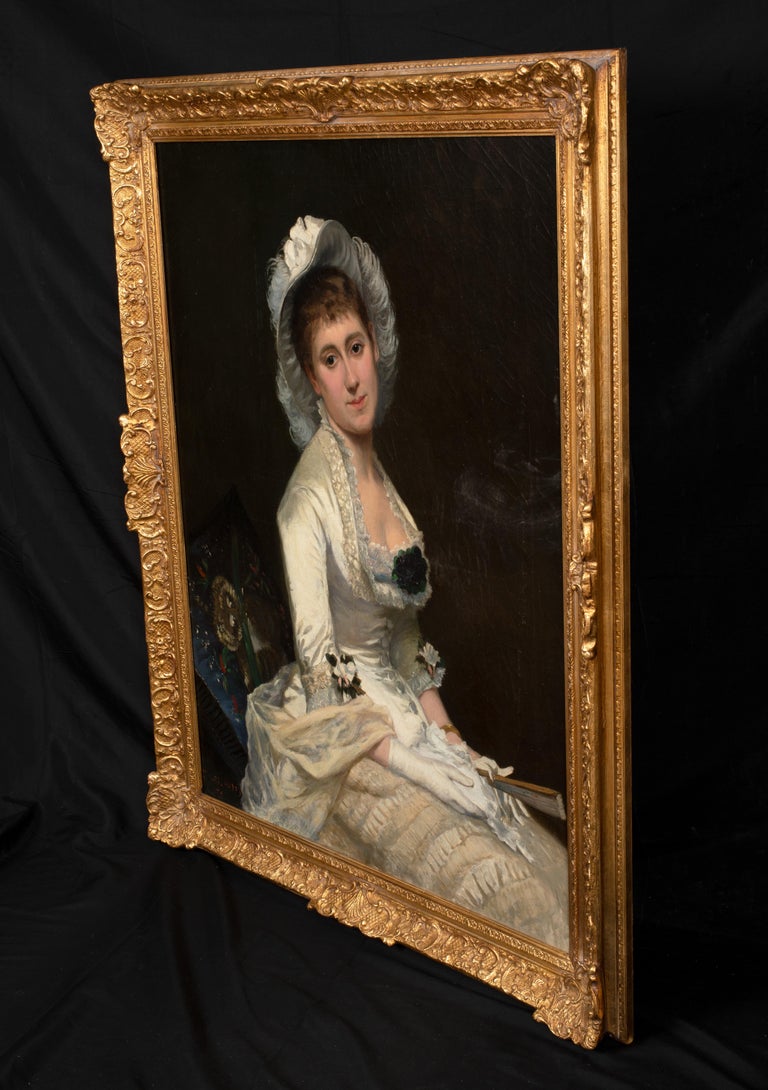 Unknown - Portrait Of A Lady, circa 1880 For Sale at 1stDibs