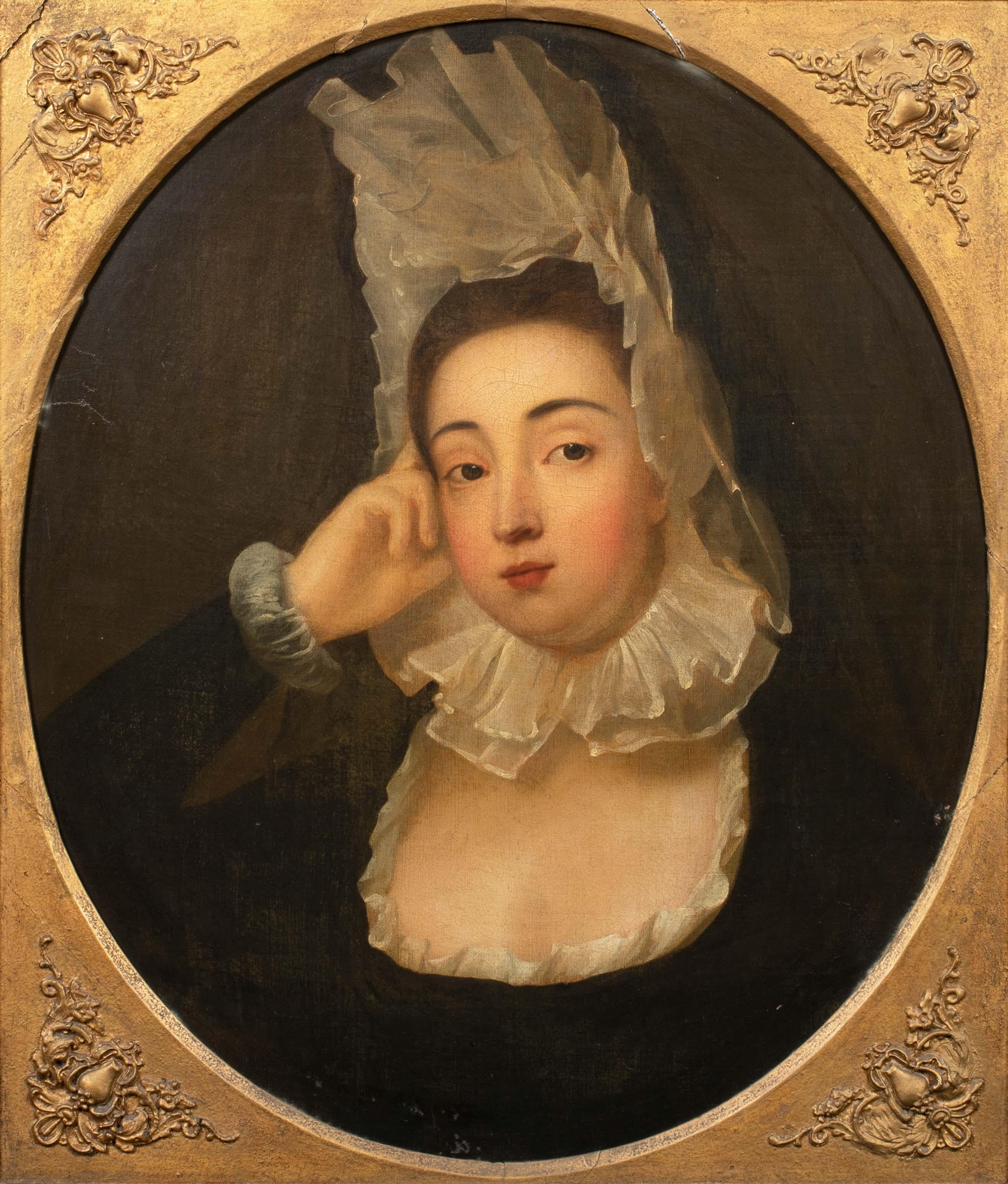 Unknown - Portrait Of A Lady Wearing A Bonnet, 18th Century at 1stDibs ...