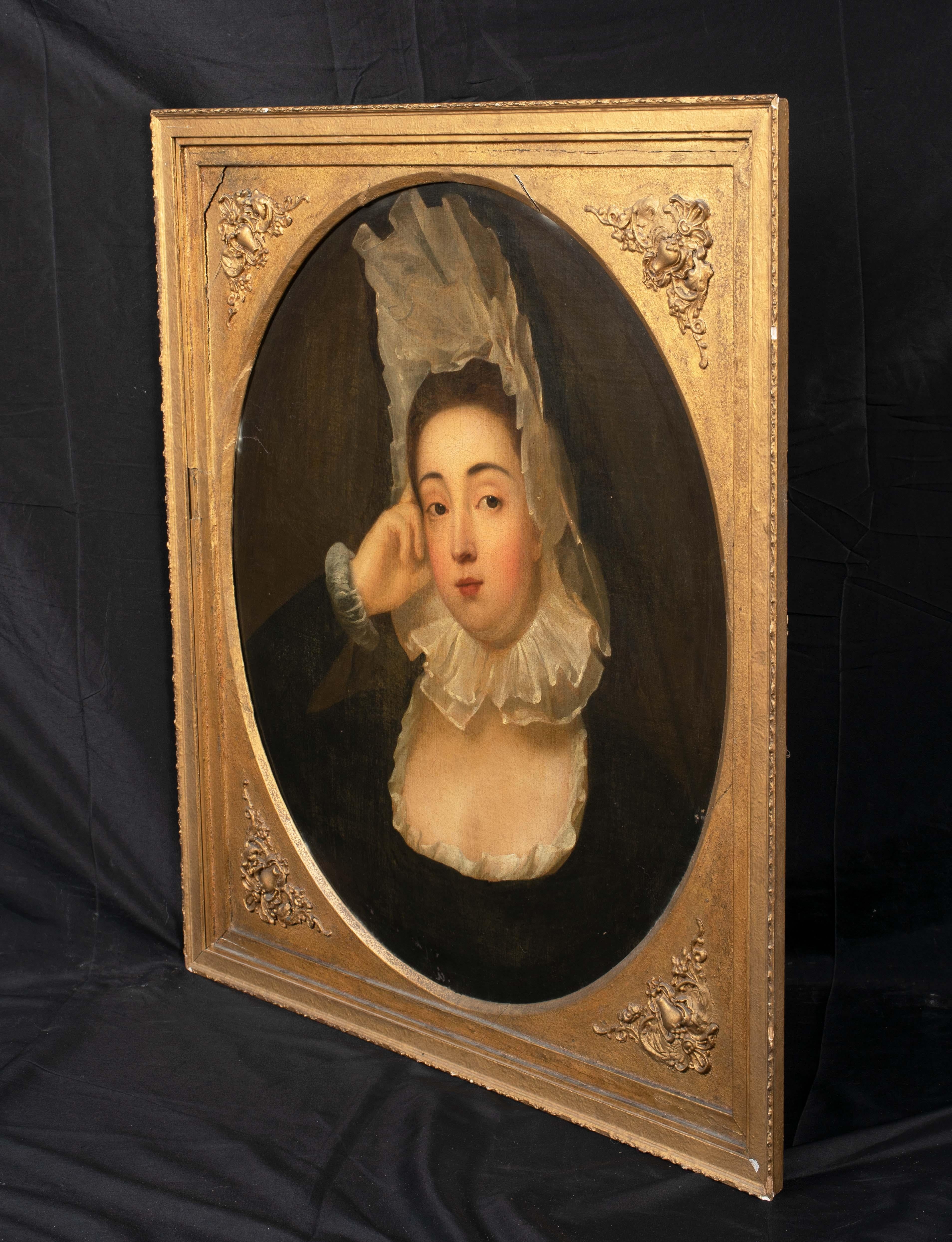 Unknown - Portrait Of A Lady Wearing A Bonnet, 18th Century at 1stDibs ...