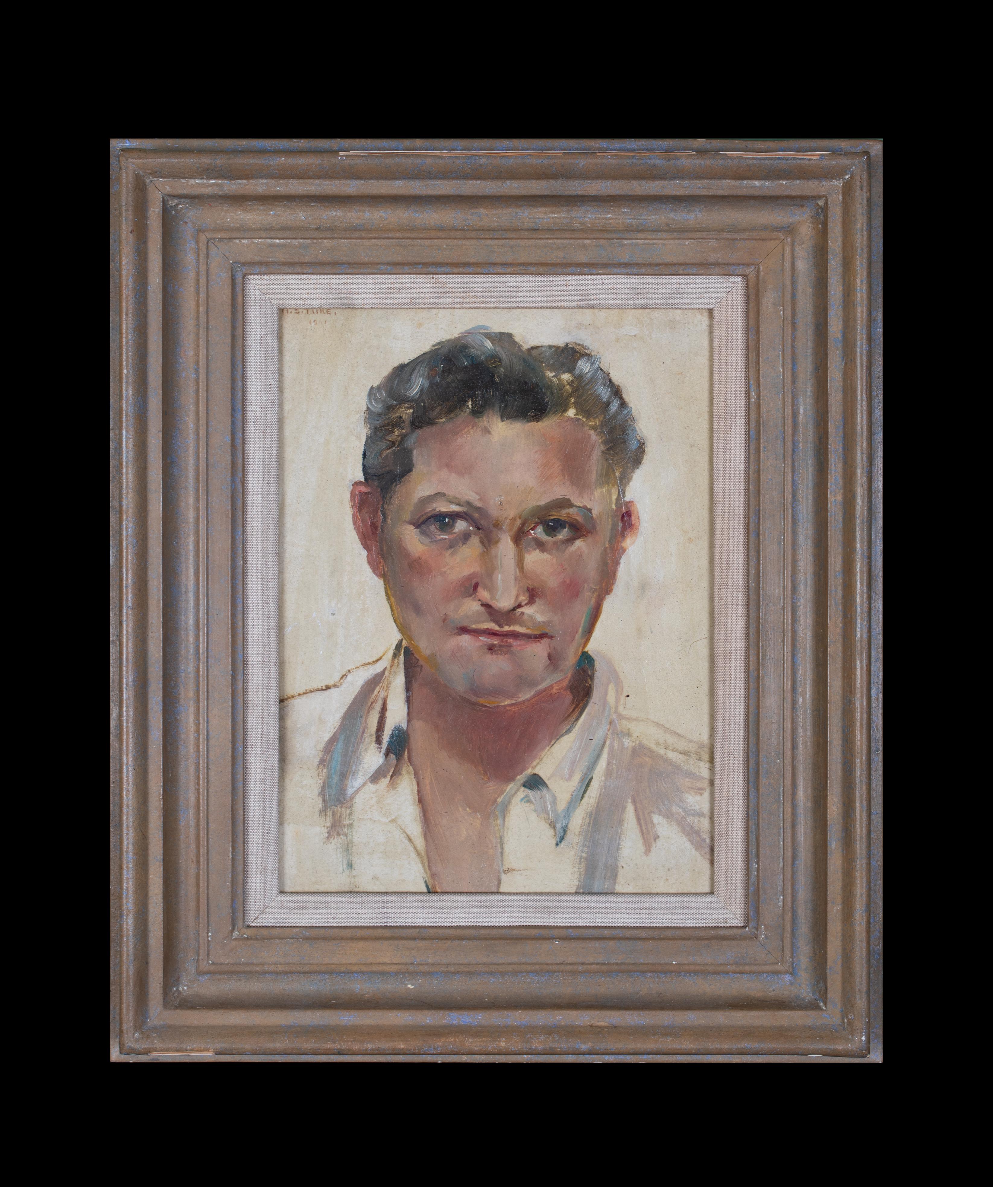 Unknown - Portrait of a Man, 20th Century English School Early to Mid ...