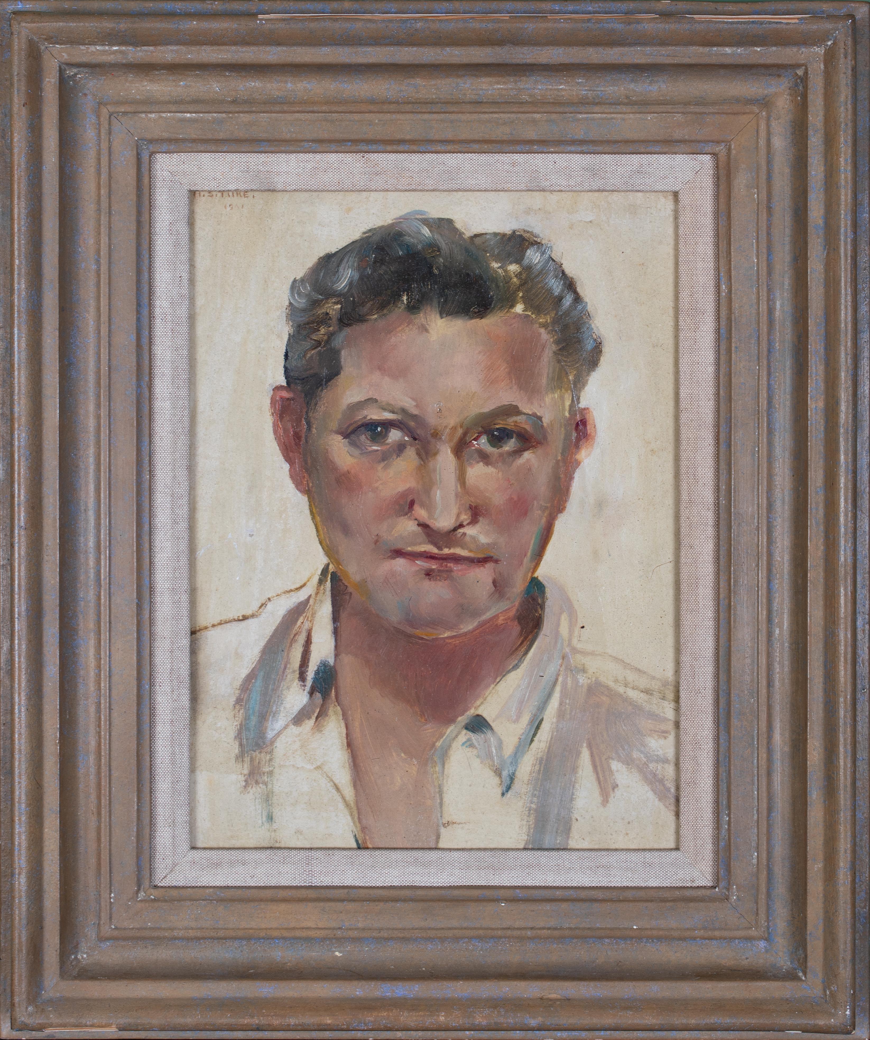 Unknown - Portrait of a Man, 20th Century English School Early to Mid ...