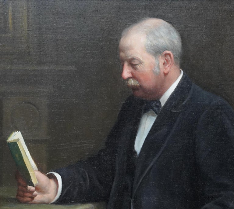 Unknown - Portrait of a Man Reading in an Interior - British Edwardian ...