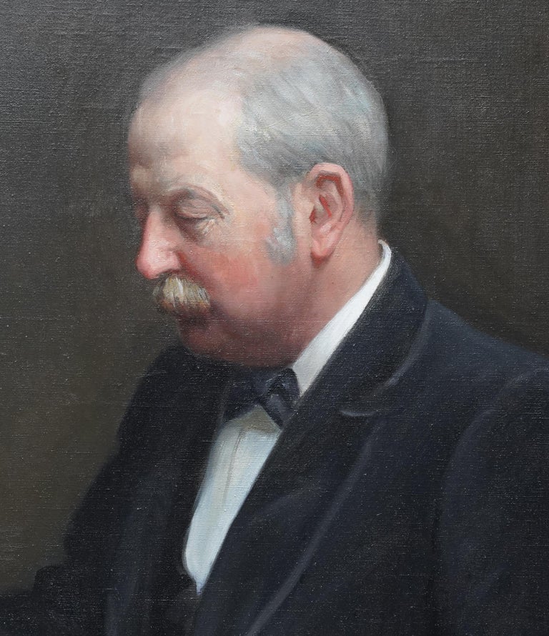 Unknown - Portrait of a Man Reading in an Interior - British Edwardian ...