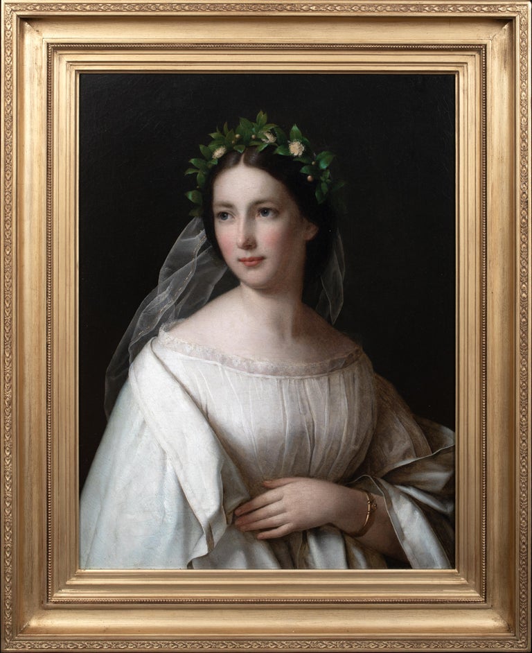 Unknown - Portrait Of A Young Bride, circa 1810 circle of Joseph Karl ...